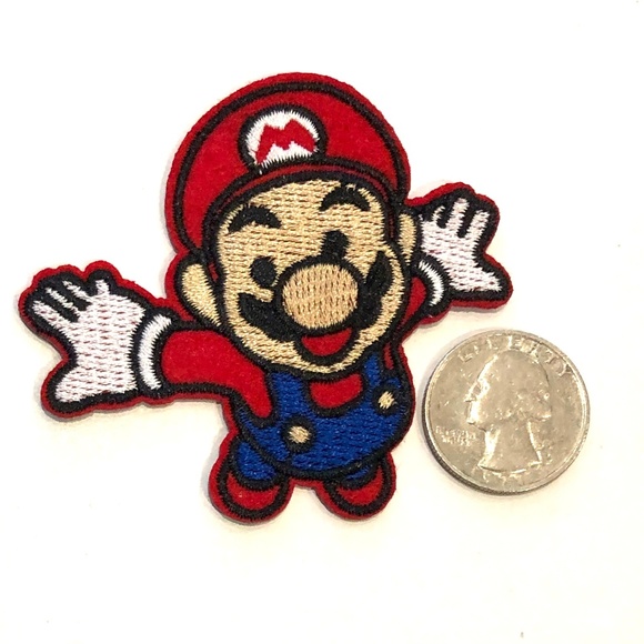 Accessories | Mario Patch Iron On Brothers Diy Video Game Retro | Poshmark